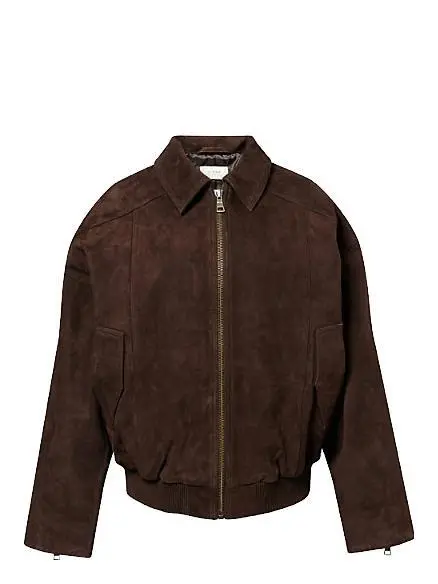 Dissh Suede Bomber Jacket - Bitter Chocolate