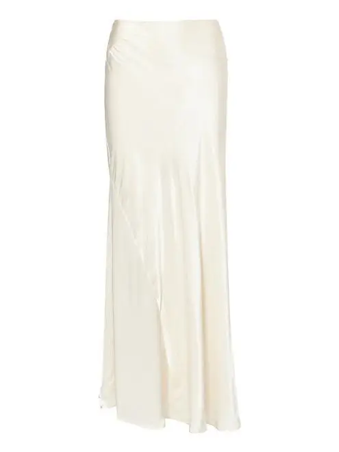 Dissh High-waist Woven Maxi Skirt - Cream