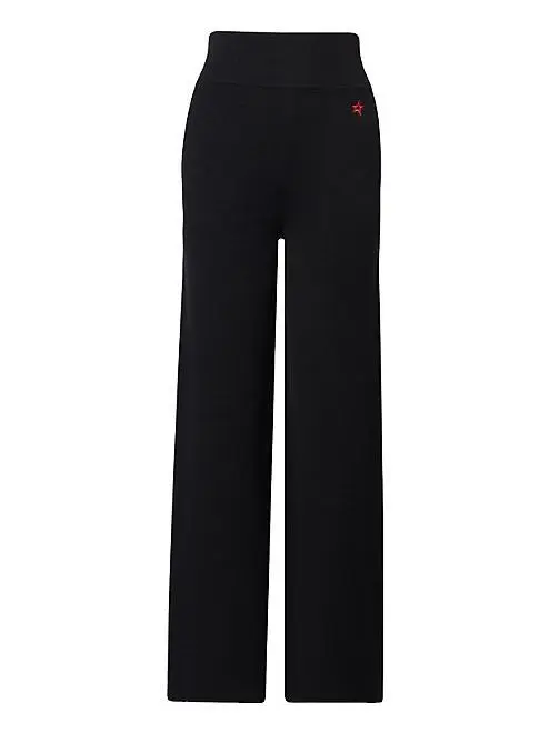 Perfect Moment Chalet Wide-leg Merino-wool Trousers - Black