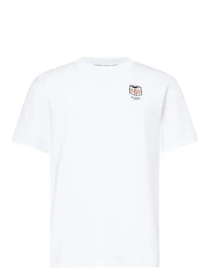 PERCIVAL Greatest Bookshop Short-sleeve Cotton T-shirt - White