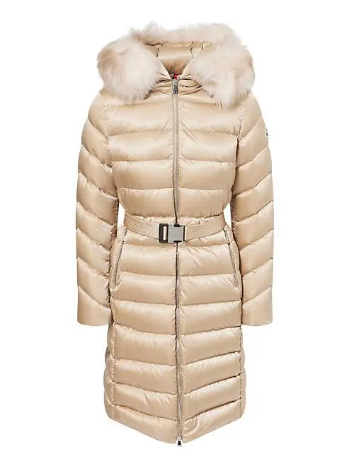 Moncler Leersie Hooded Shell-down Coat - Titanium