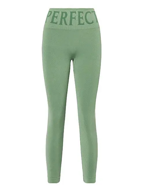 Perfect Moment Seamless Thermal Modal And Cashmere-blend Leggings - Parisian Green