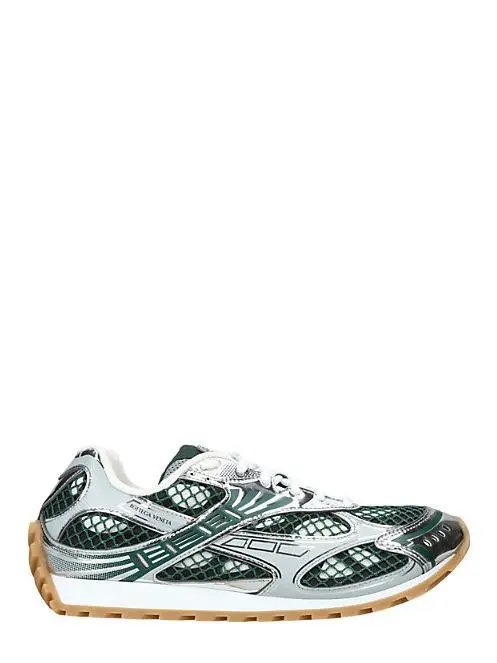 Bottega Veneta Orbit Woven Trainers - Green Oth