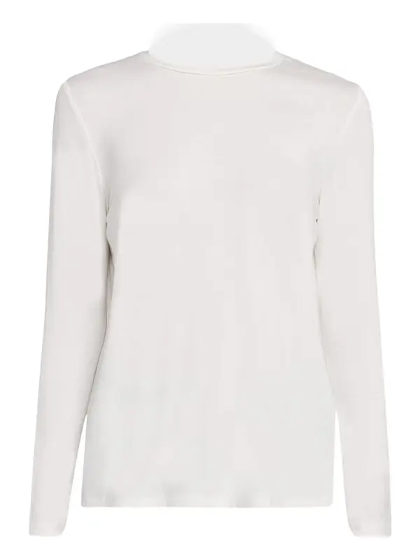 Majestic Filatures Soft Touch Long-sleeve Crewneck - Cream