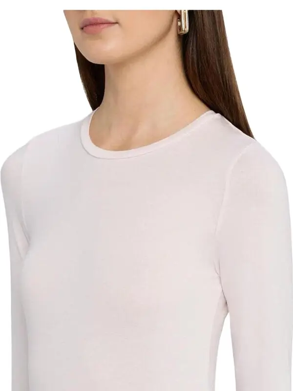 Majestic Filatures Soft Touch Long-sleeve Crewneck T-shirt - Rose