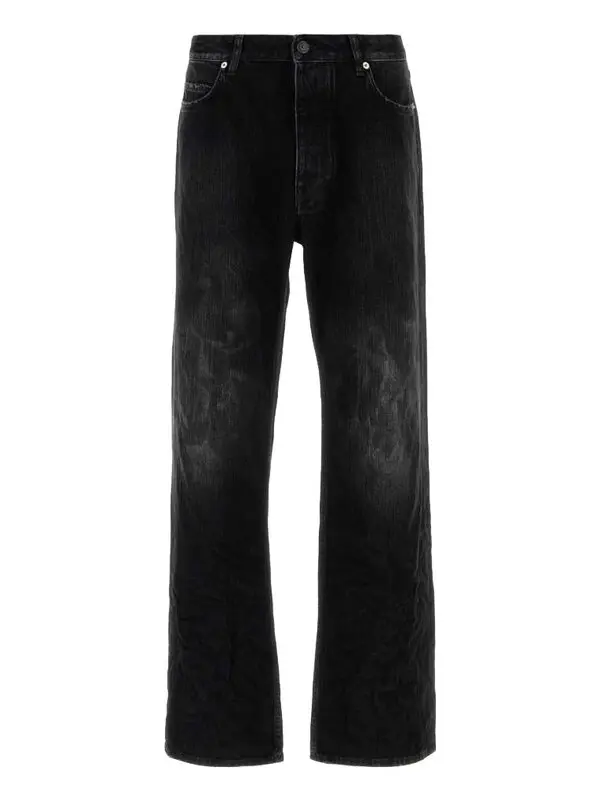 Balenciaga Wide-leg Jeans - Black