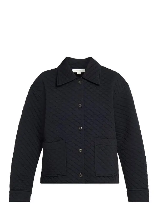 Vince Quilted Boxy Jacket - Coastal Bl
