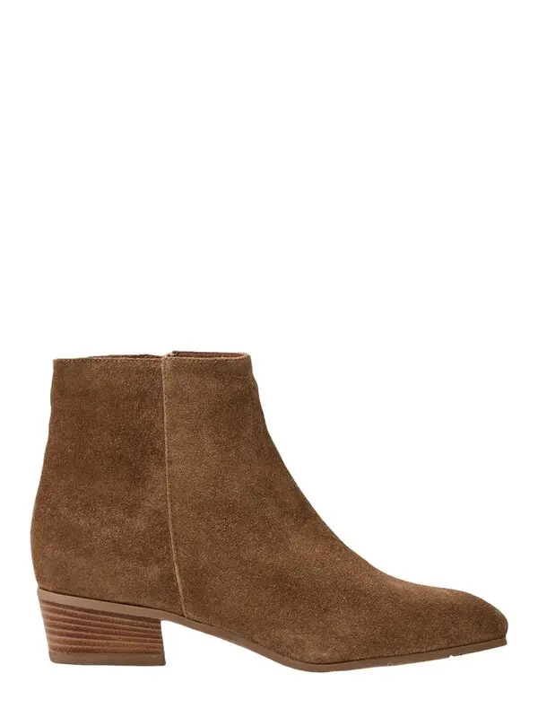Aquatalia Fuoco Suede Ankle Boots - Champagne