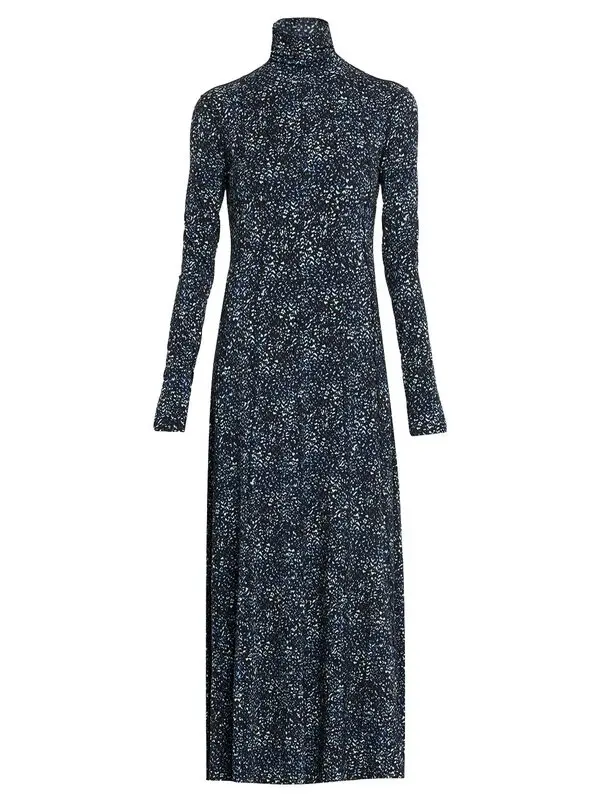 Proenza Schouler Mabel Printed Jersey Maxi Dress - Navy Multi
