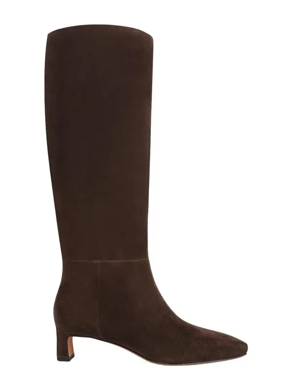 Vince Harlan Suede Knee-high Boots - Cacaobrown