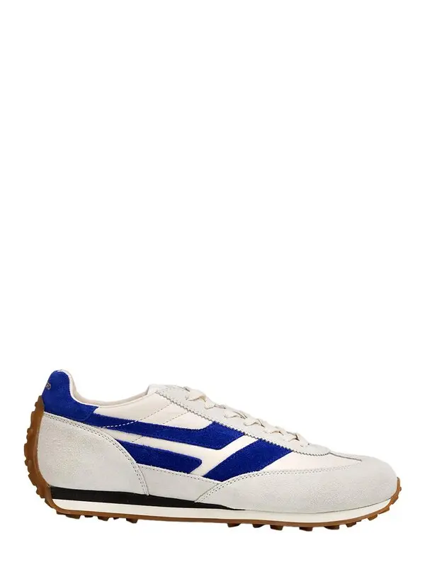 TOM FORD Mick Leather And Suede Low-top Sneakers - White/blue
