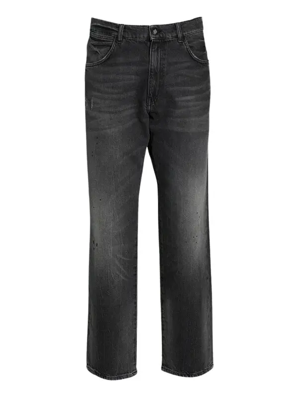 AMISH SUPPLIES Distressed Straight-leg Jeans - Blue