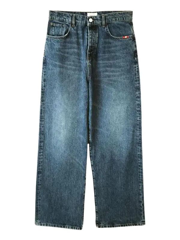 AMISH Wide Denim Jeans - Blue