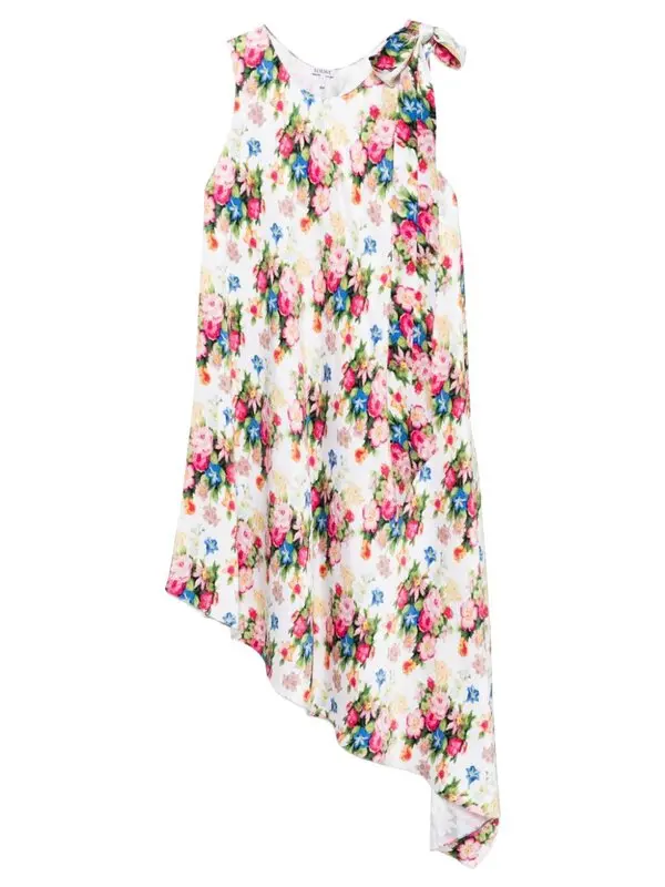 Loewe Silk Asymmetric Dress - Pink