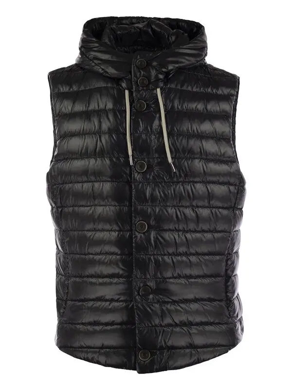 Herno Sleeveless Down Jacket - Black