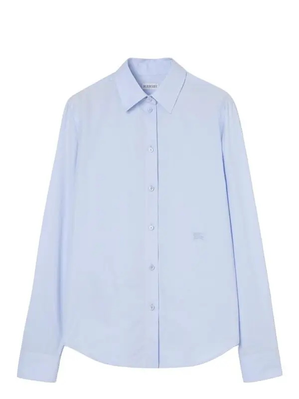 Burberry Regular Fit Cotton Poplin Shirt - Agapanthus Blue