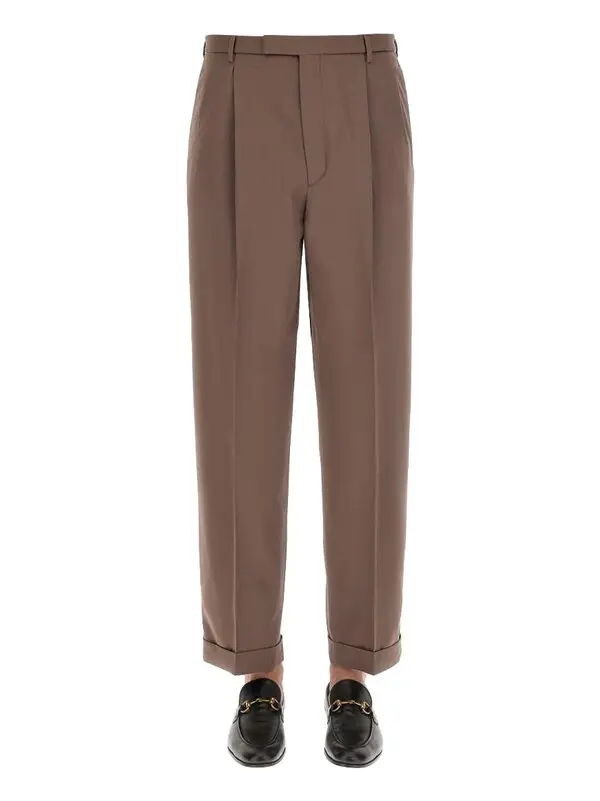 Gucci Pants With Label - Brown