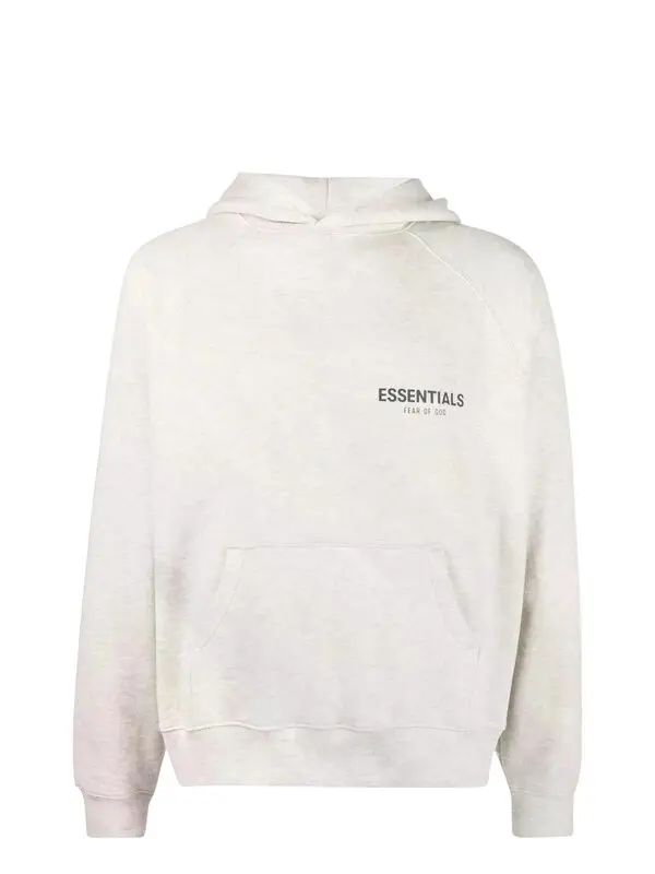 Fear Of God Logo-print Hoodie - Neutrals