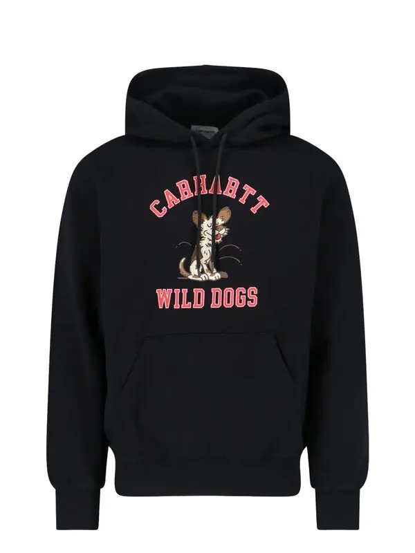 Carhartt Work In Progress Wild Dog Hoodie - Black
