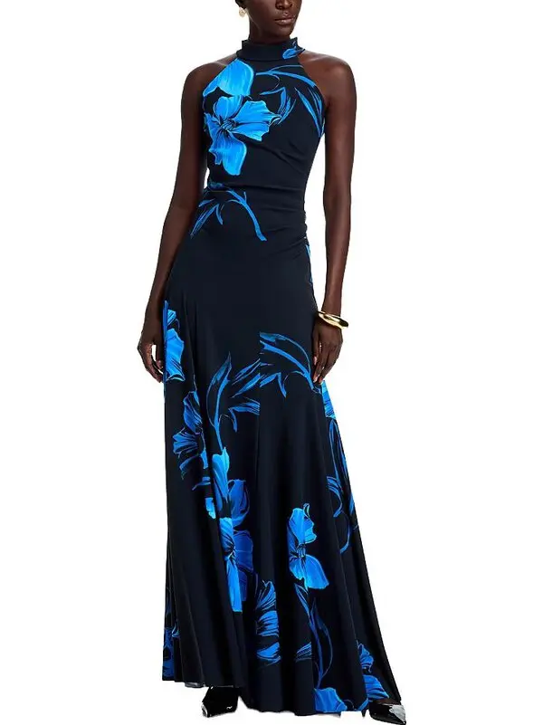 Chiara Boni La Petite Robe Nevio Printed Maxi Dress - Iman Blue