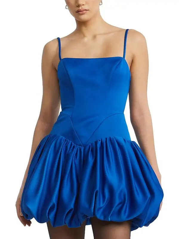 Bcbgmaxazria Bubble Mini Dress - Nautical Blue