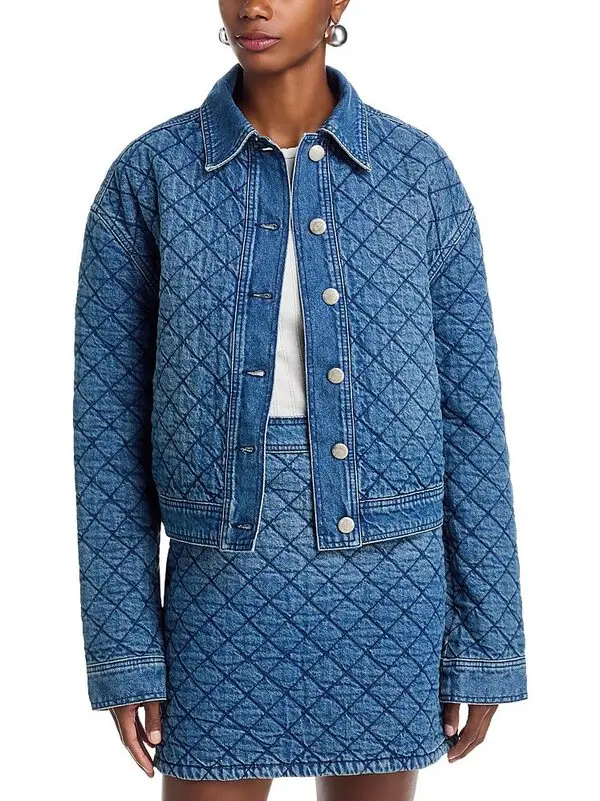 Farm Rio Quilted Jacket - Denim