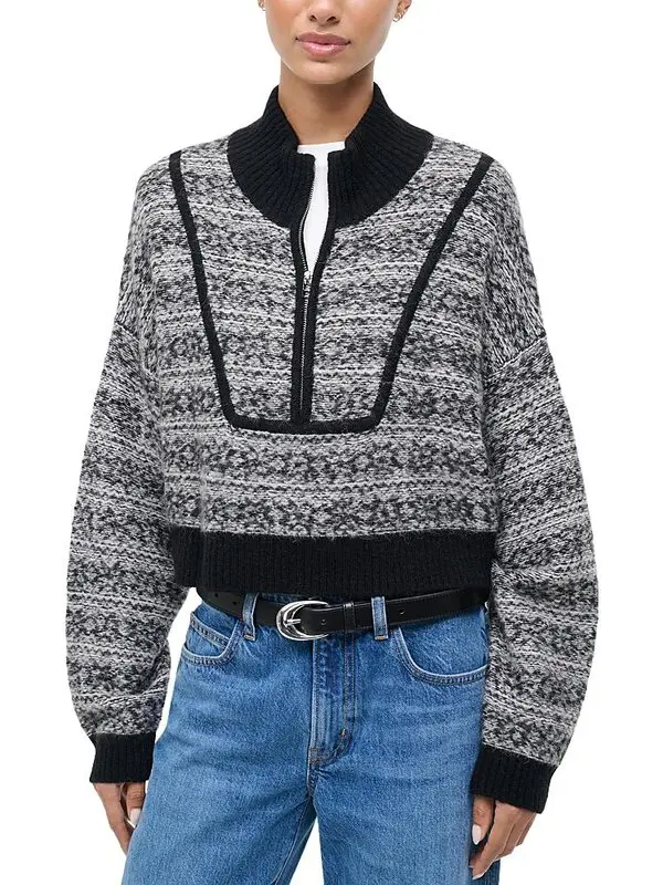 Staud Cropped Hampton Sweater - Telluride