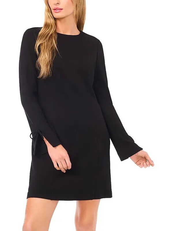 CECE DUPRAZ Round Neck Mini Dress - Rich Black