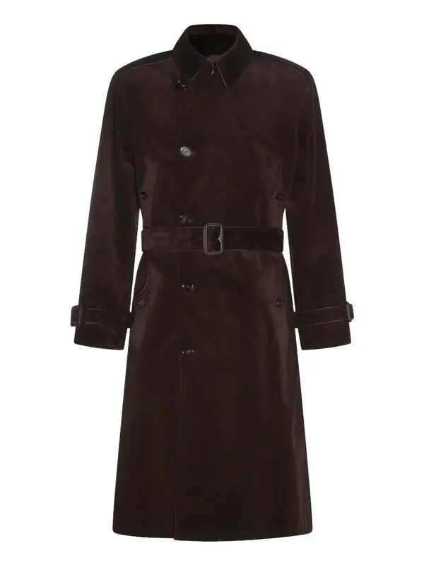 Burberry Cotton Eastwood Trench Coat - Brown