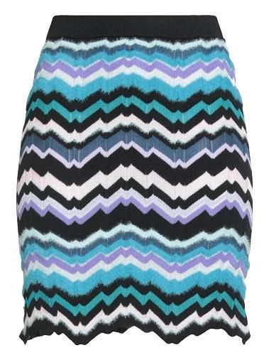 Missoni Multicolor Knit Mini Skirt - Midnight Blue