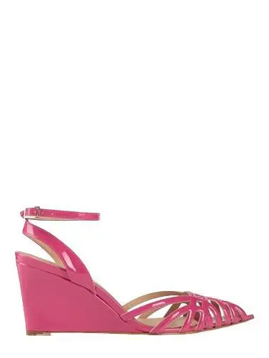 OVYE Pointed Toe Wedge Sandals - Pink