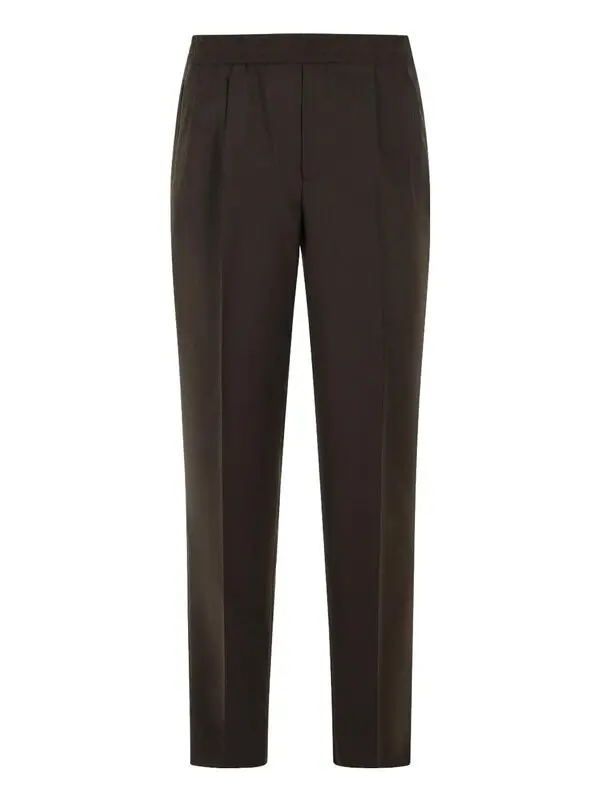 Zegna Wool Blend Trousers - Brown