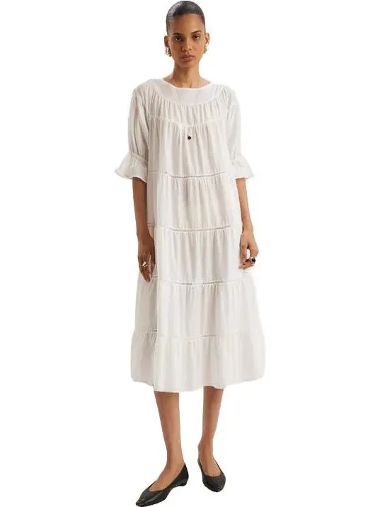 Merlette Paradis Midi Dress - White