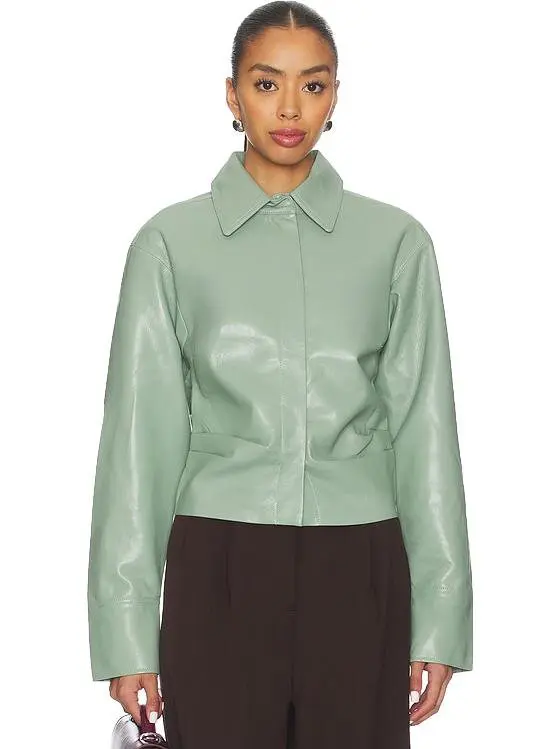 Nanushka Hildie Blouse - Sage