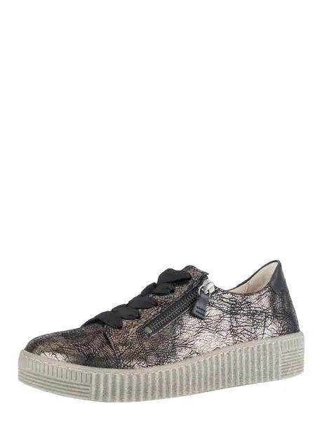 Gabor Platform Sneaker - Altsilber