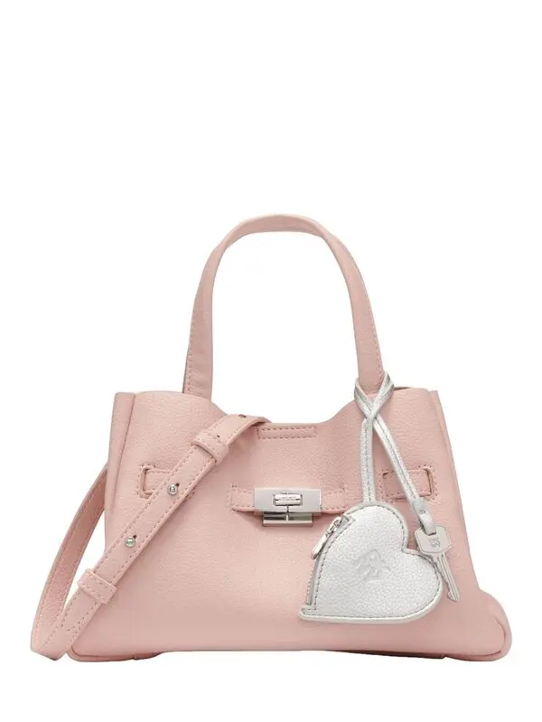 Dkny Bryar Small Satchel With Heart Dangle - Pale Blush