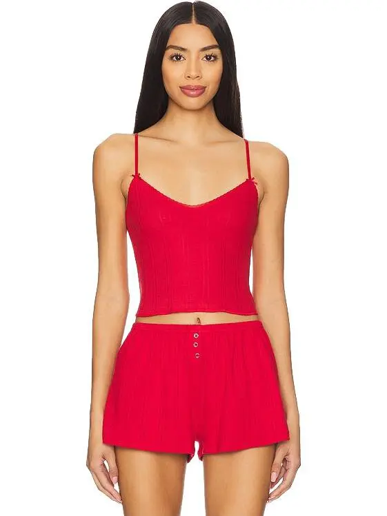 COU COU The Cami Top - Cherry Red