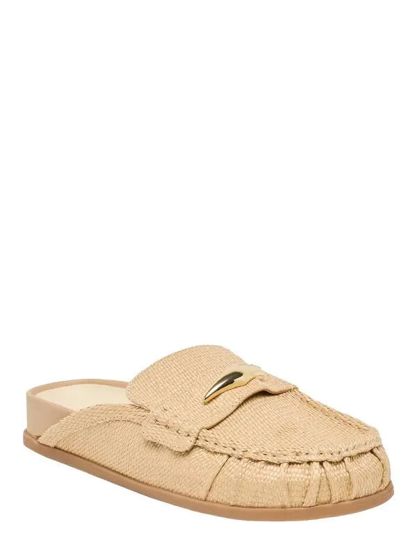 Dolce Vita Jodero Loafer Mule - Light Natural Woven Raffia