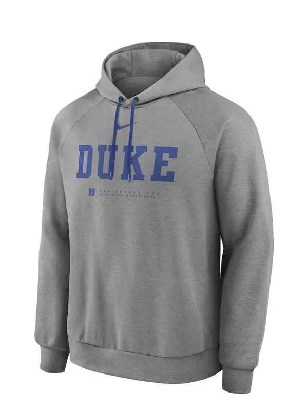 Nike Duke Courtside Basketball Dri-fit Pullover Hoodie - Grey