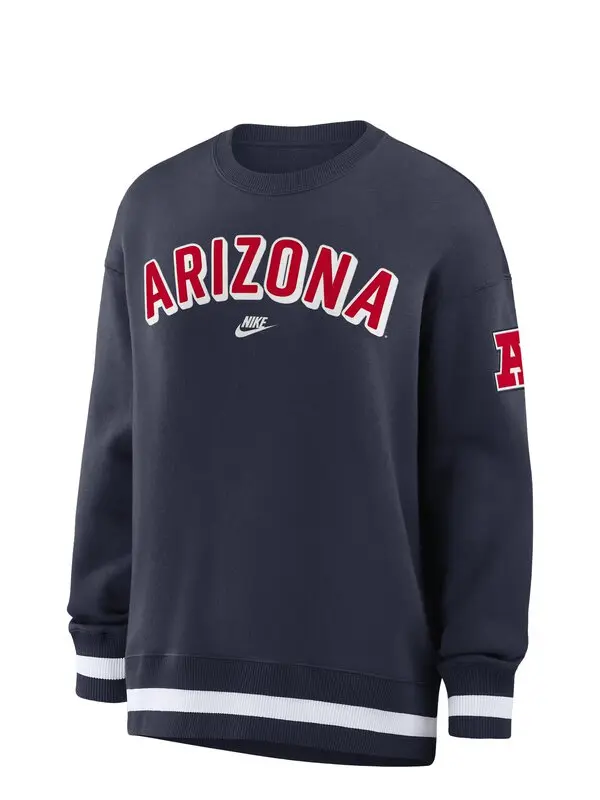 Nike Arizona Legacy Phoenix College Oversized Pullover Crew - Blue