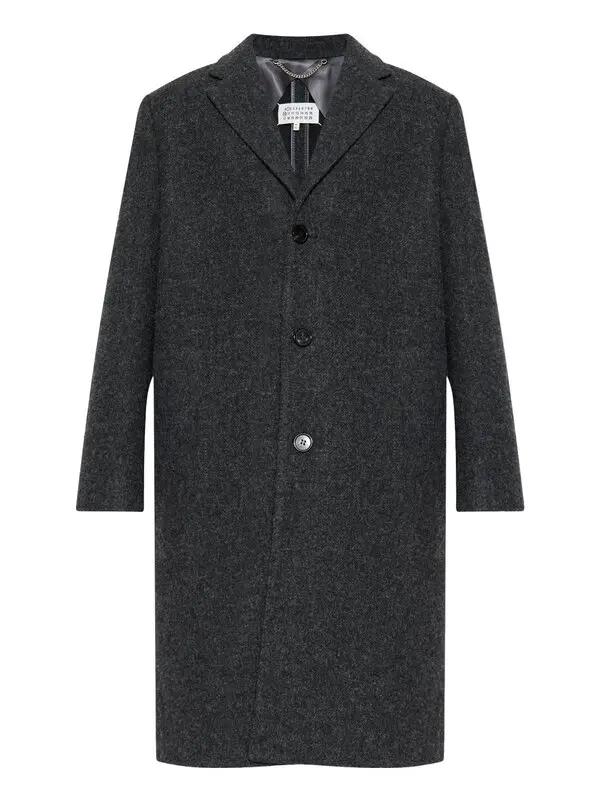 MAISON MARGIELA Coat With Wool Finish - Grey
