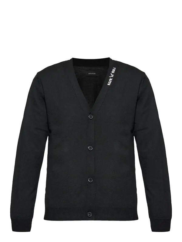 Zadig&Voltaire Remi Wool Cardigan - Black