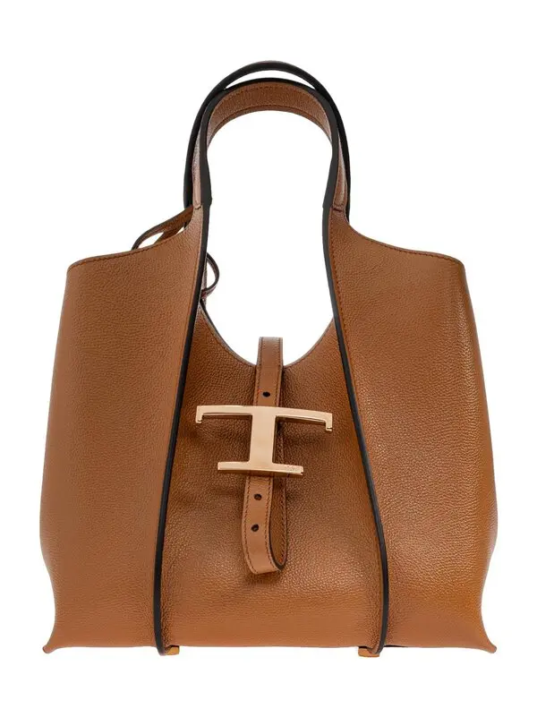 TOD’S Tod's T Timeless Handbag - Brown
