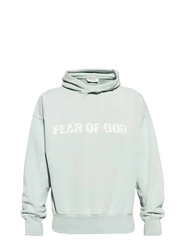 Fear Of God Hooded Sweatshirt - Light Blue