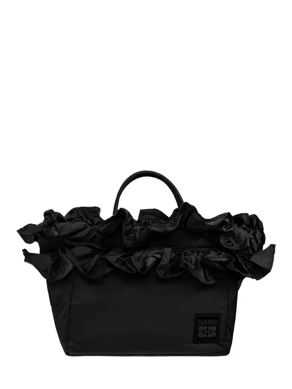 GANNI Shopper Bag - Black