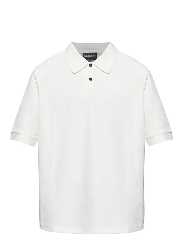 Giorgio Armani Cotton Polo - White