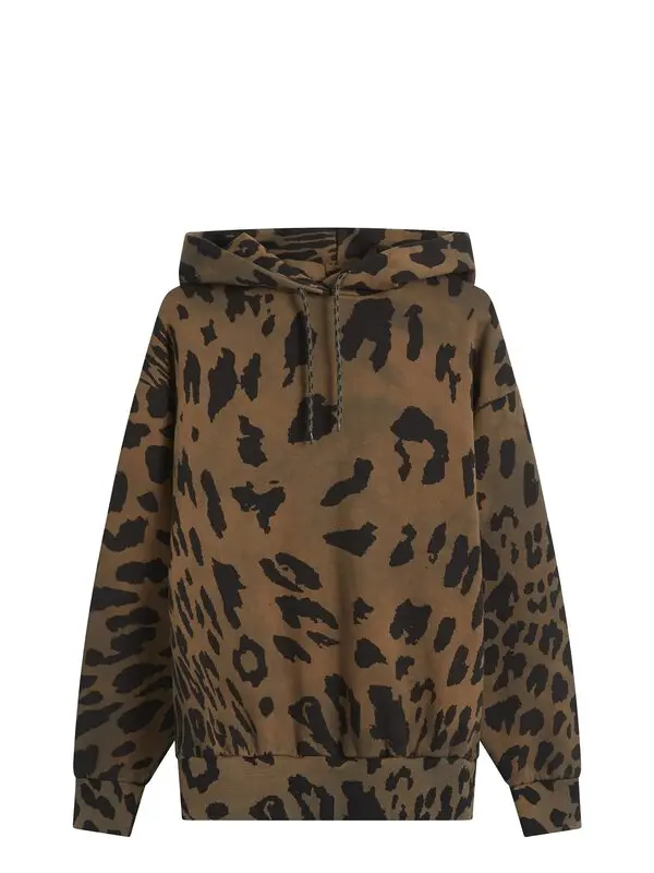 Aries Leopard Tie Dye Hoodie - Multi
