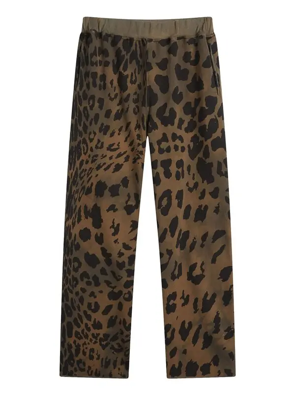 Aries Leopard Tie Dye Straight Sweatpants - Multi