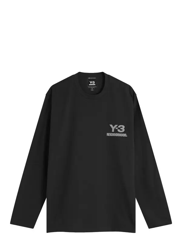 Y3 X Nbhd Logo Long Sleeve T-shirt - Black
