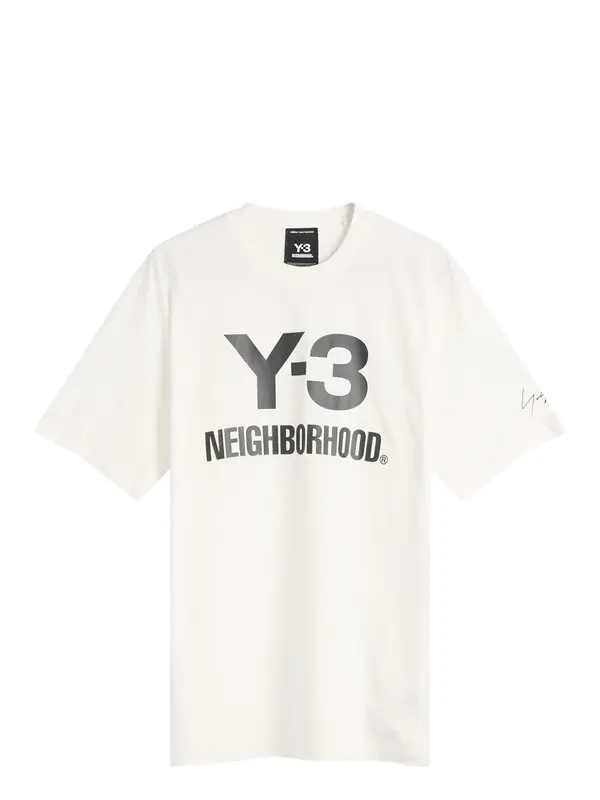 Y3 X Nbhd Logo T-shirt - Core White
